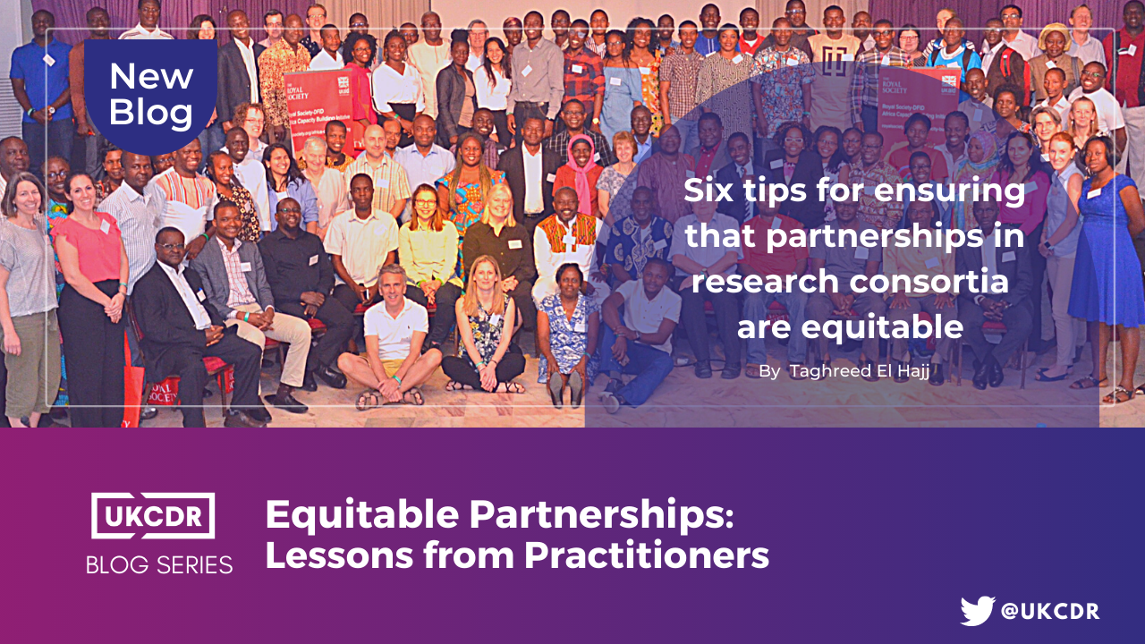 Equitable partnerships: Lessons from practitioners - UKCDR